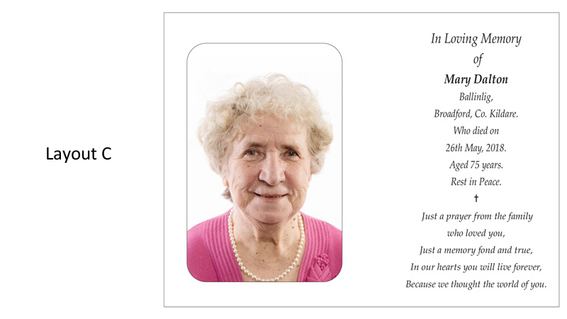 A Lasting Memory | rip.ie