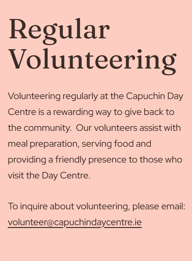 Capuchin Day Centre for Homeless People | rip.ie